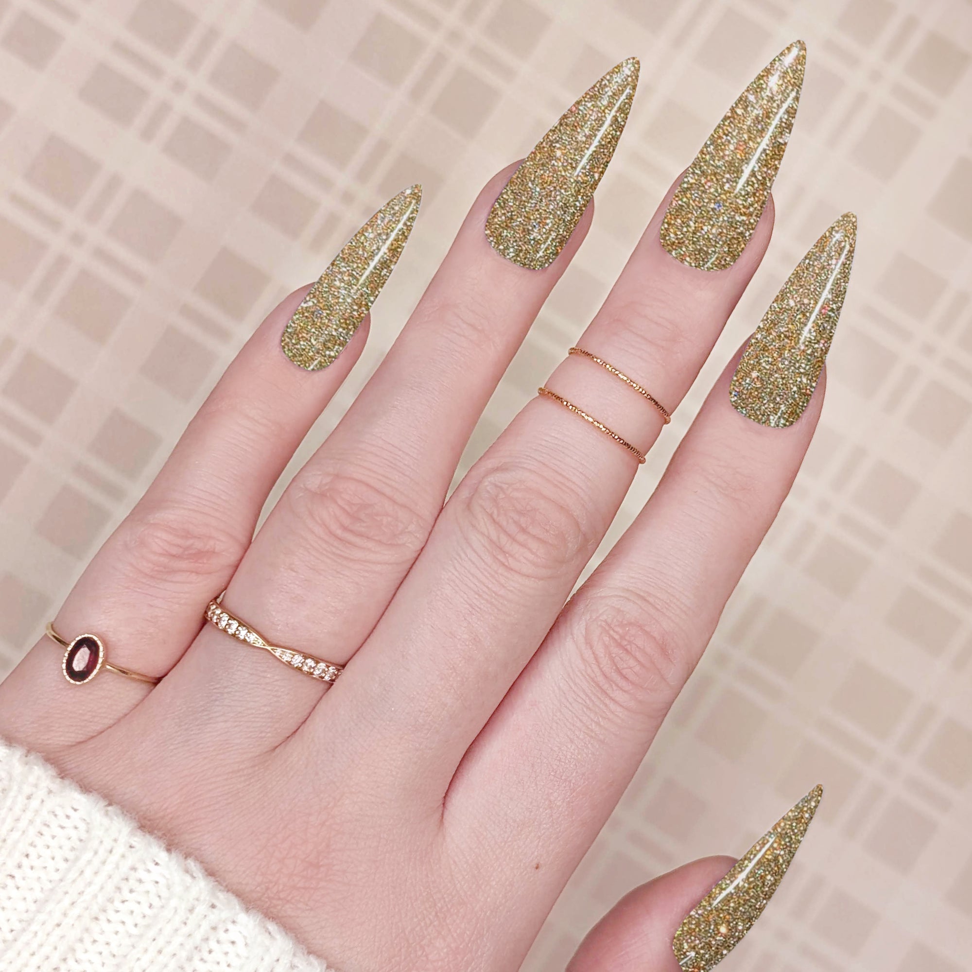 Charme Gel H59 Celebration | Gold Holographic Twinkle Flash On Gel ...
