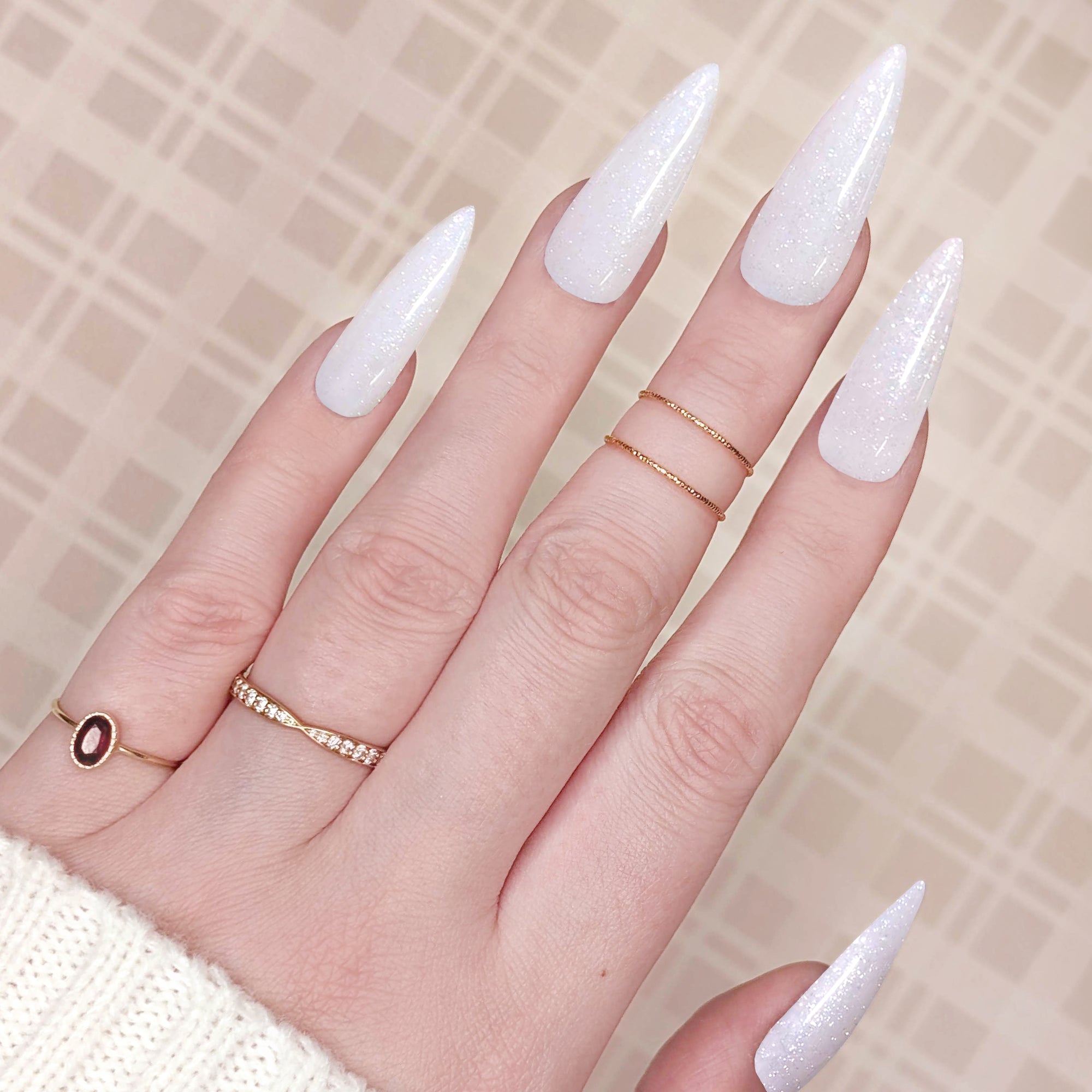Charme Gel H60 Snow Angel | White Holographic Twinkle Flash Gel Polish ...