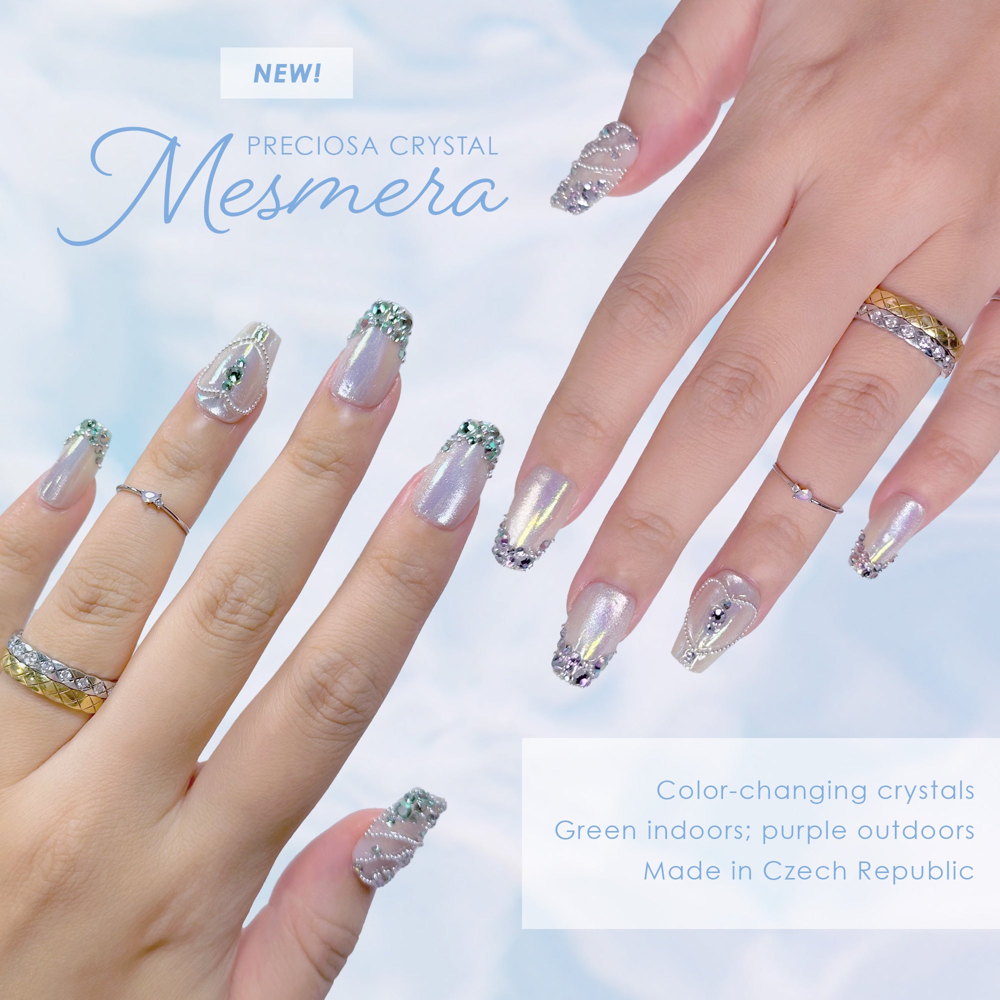 Preciosa Maxima Round Flatback Rhinestone for Nail Art / Mesmera AB ...