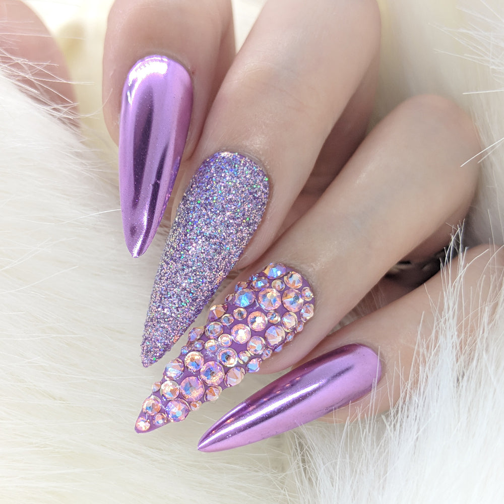 Mirror Lilac Chrome Powder Best Quality Nail Art – Daily Charme