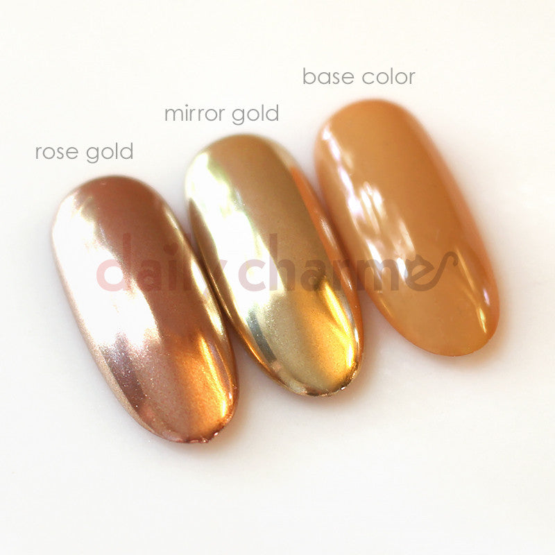 Rose Gold Chrome Powder Nail Art – Daily Charme