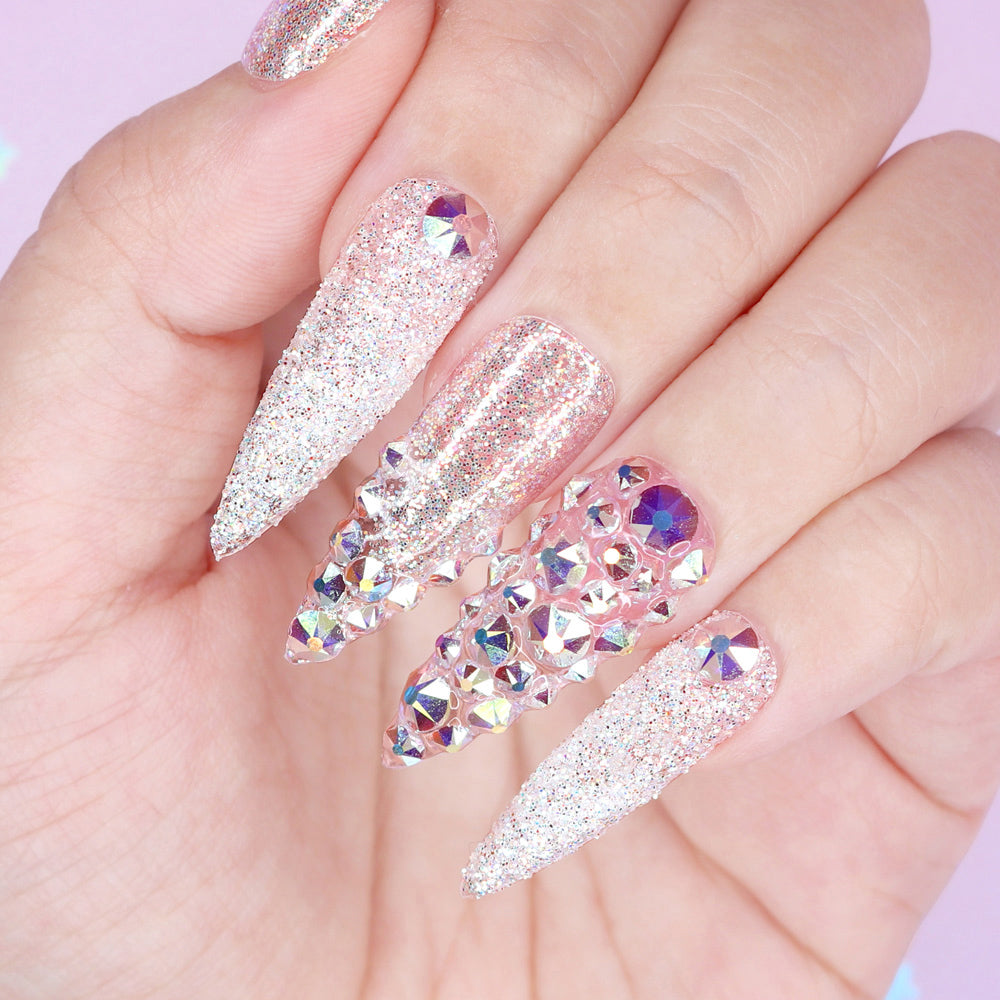 Nail Art Decoration Metallic Iridescent Glitter Dust Diamond Stardust ...