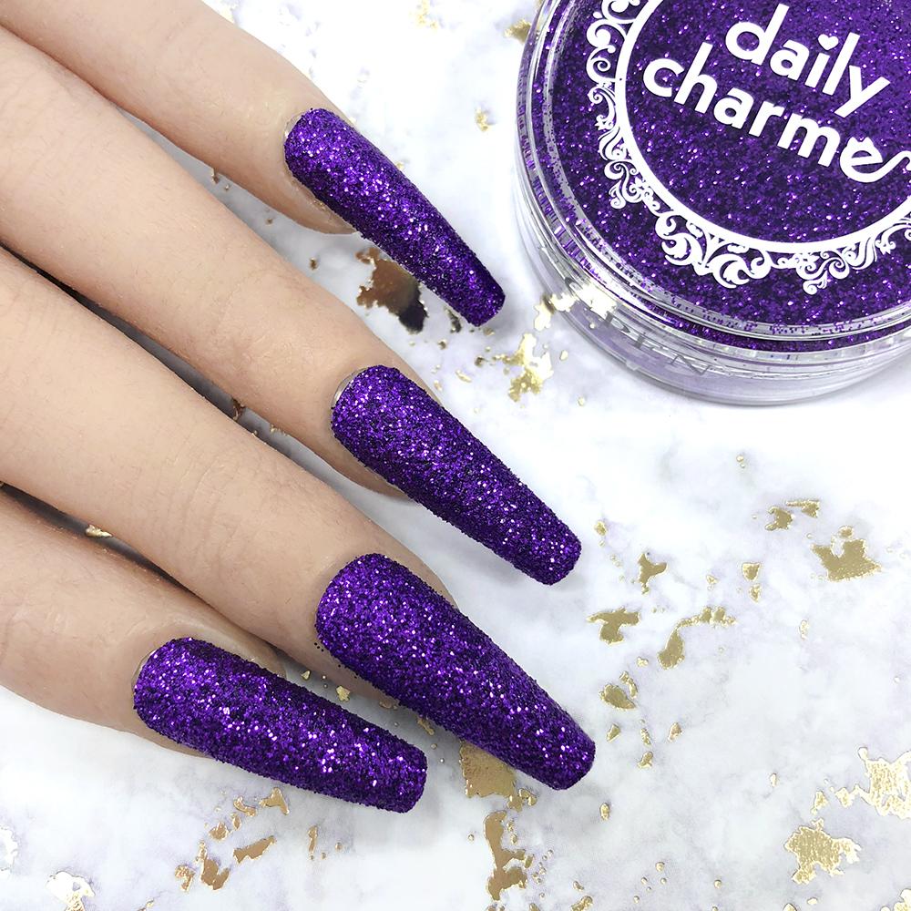 Nail Art Decoration Metallic Glitter Dust / Purple Reign Rain – Daily ...