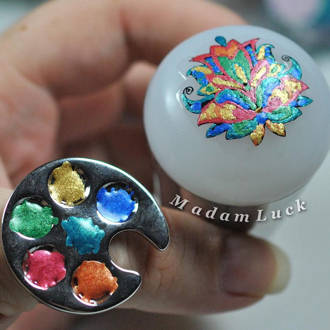 Nail Art Ring Palette – Daily Charme