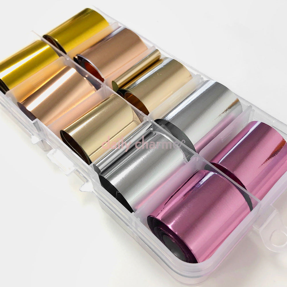 Nail Art Foil Box / 5 Colors / Metallic – Daily Charme