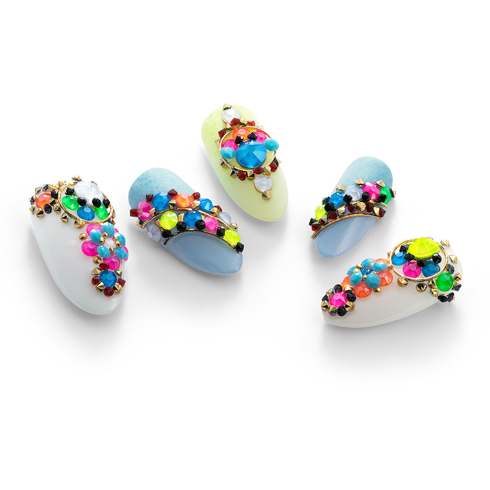 Daily Charme Swarovski Round Flatback Rhinestone / Crystal Electric Pink